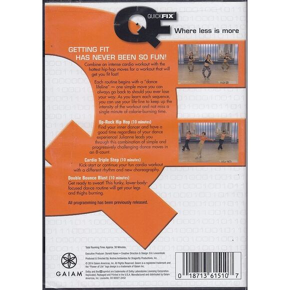 GAIAM | Media | Quickfix Total Cardio Hip Hip Dvd | Poshmark